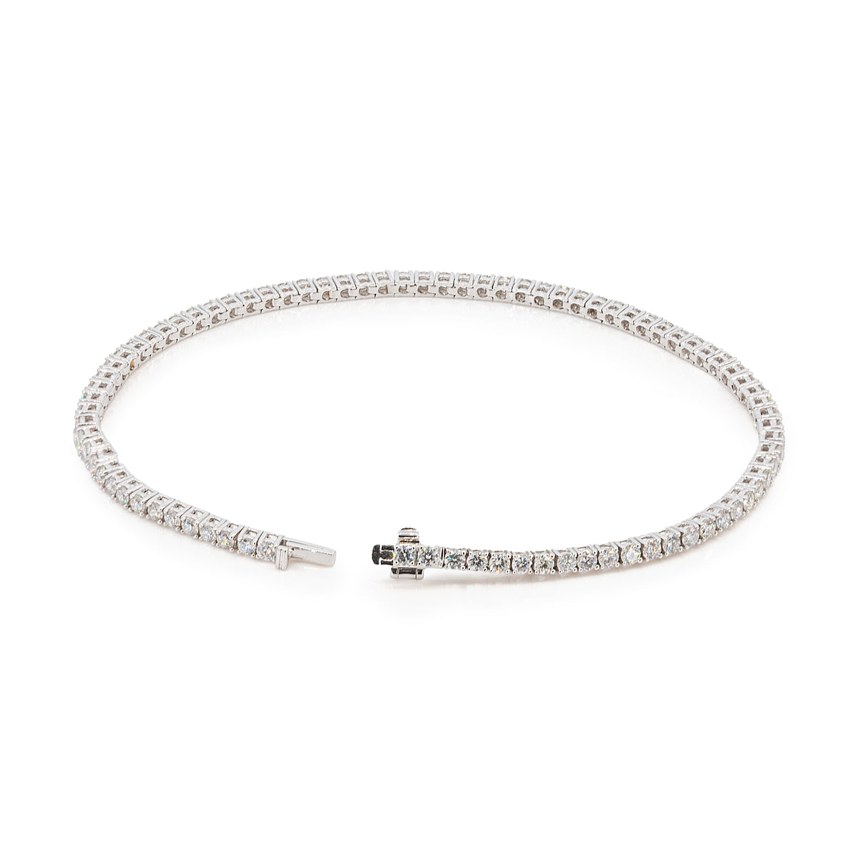 2.11ct Diamond Tennis Bracelet in 18K White Gold – Gabe Zac Jewellery