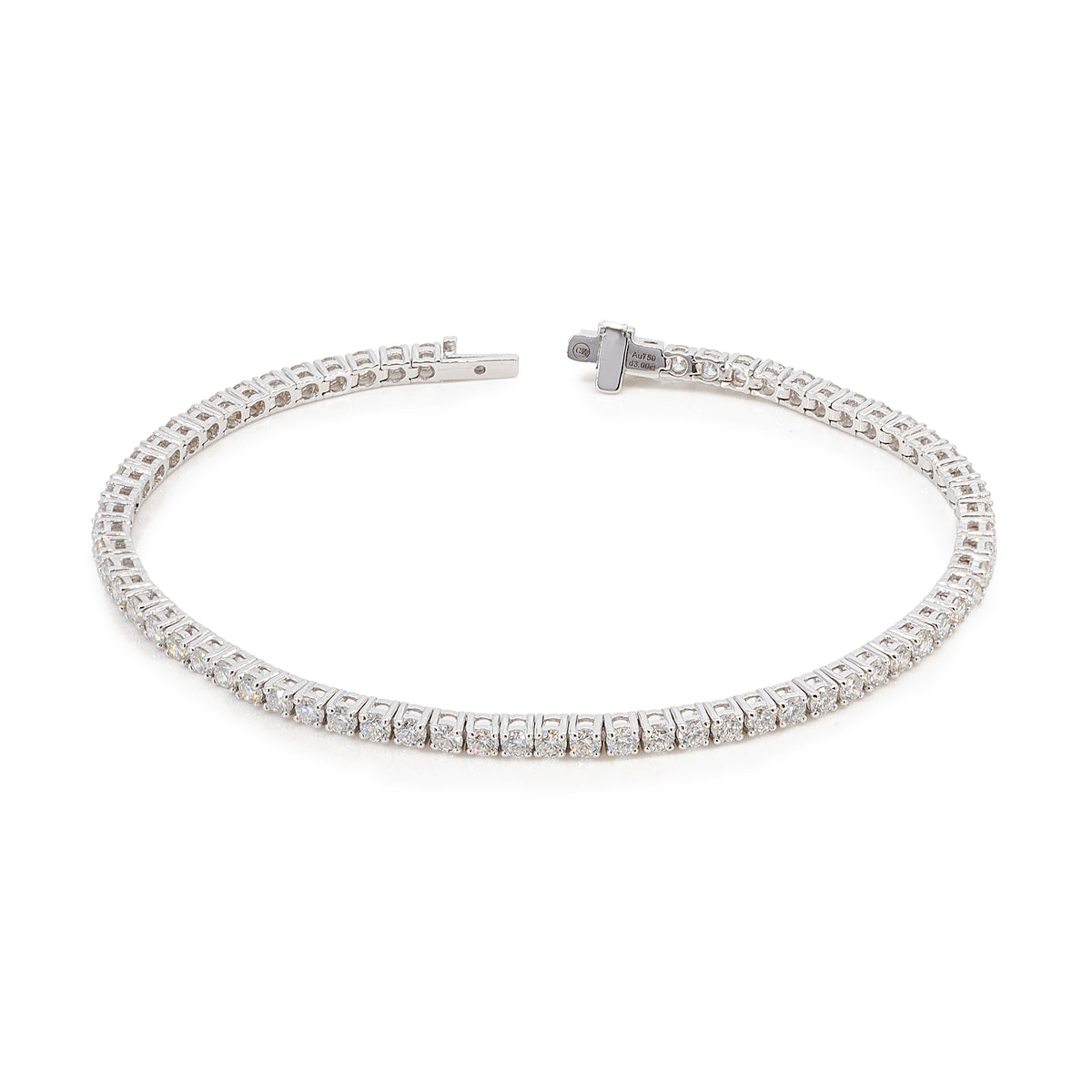 3.00ct Diamond Tennis Bracelet in 18K White Gold – Gabe Zac Jewellery