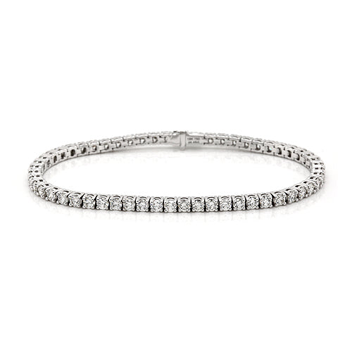 4.472ct Diamond Tennis Bracelet in 18K White Gold - SOLD – Gabe Zac ...