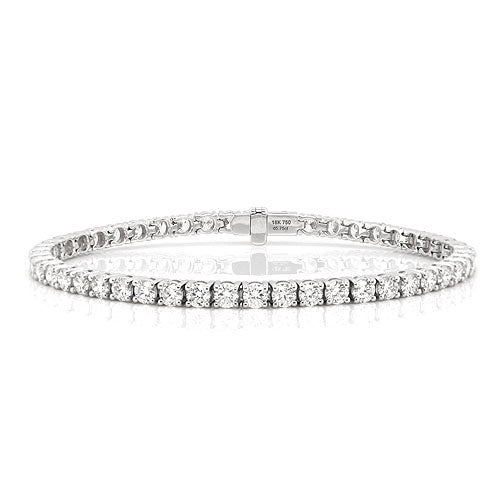 5.75ct Diamond Tennis Bracelet in 18K White Gold – Gabe Zac Jewellery